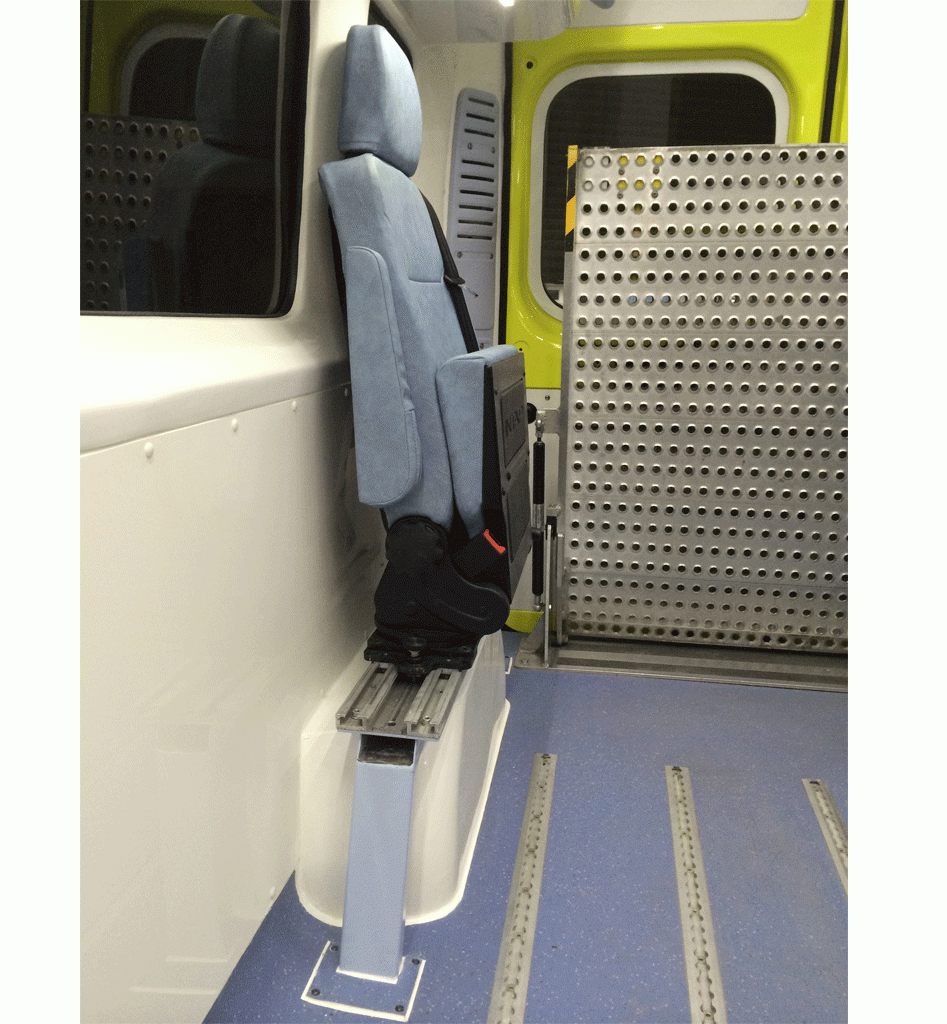 Wheel Arch Seat | Disabled Car Seats & Seating Systems | NMI Safety Systems